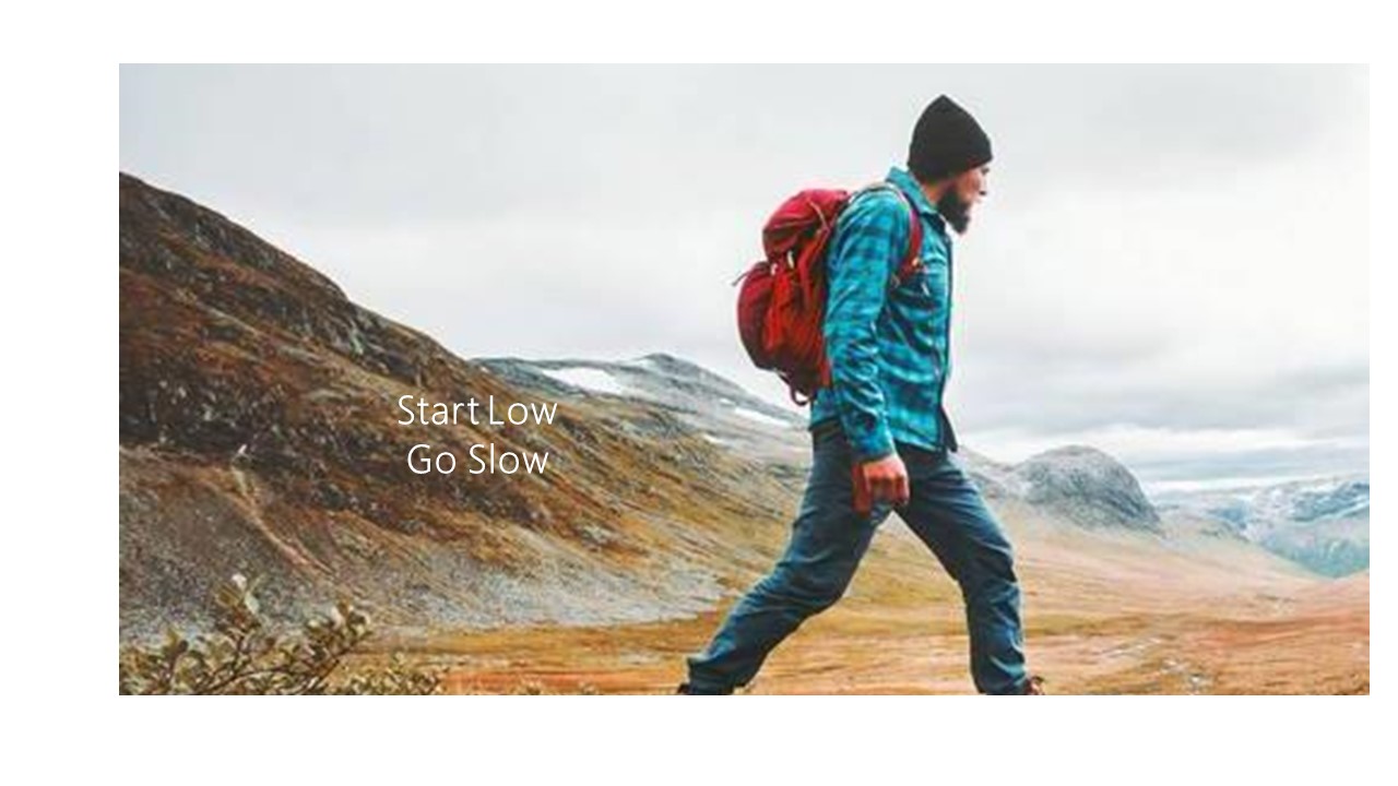 Start Low... Go Slow...